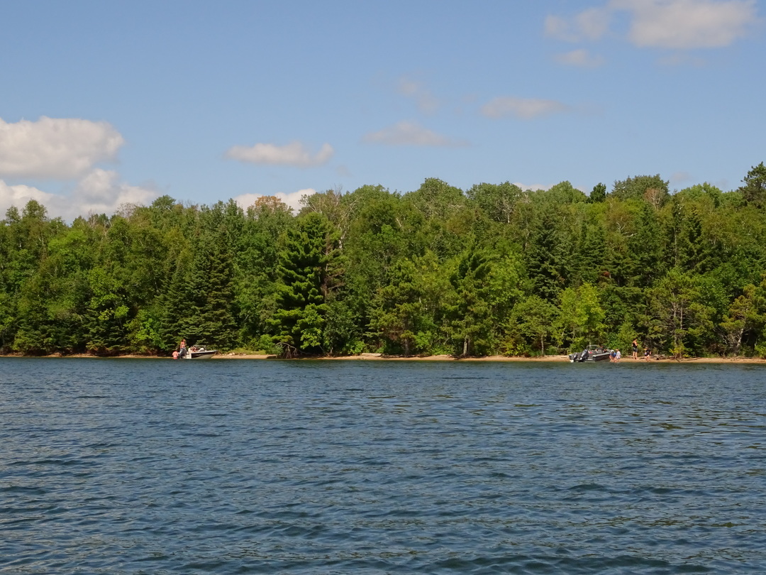 Timber island beach is a great place to swim and relax