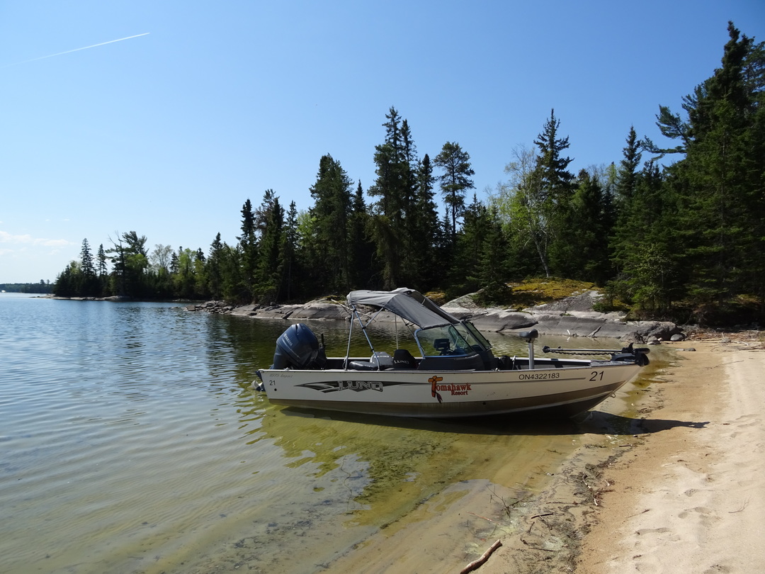 A great beach to take a break from boating on!